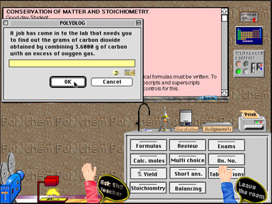Polychem multimedia chemistry software